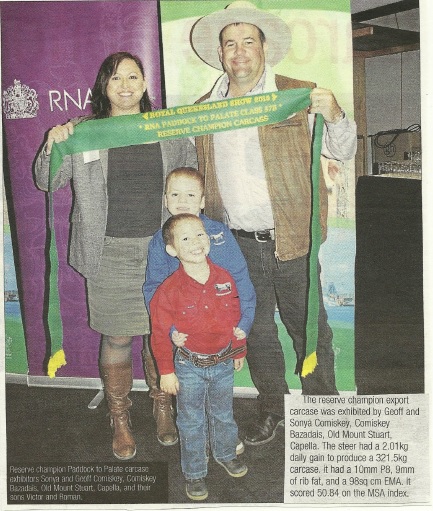 Paddock to Palate RNA 2015 | The Australian Bazadais Cattle Society